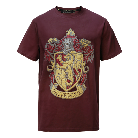 Gryffindor Embroidery Print T-Shirt | Harry Potter Shop UK